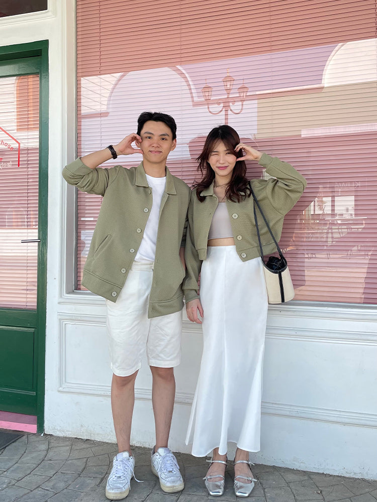 Kadaka MO-0109 Buttoned Jacket Men Jaket Pria Cotton Emboss – Kadaka Official